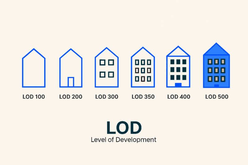 Understanding BIM LOD Levels: From LOD 100 to LOD 500 in Construction ...